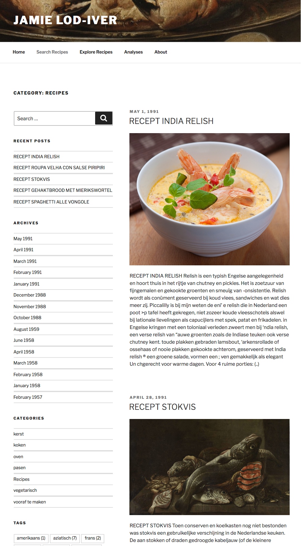 Jamie LOD-iver historical recipes (2018) – Timeless Future